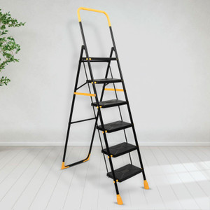 Plantex 6 Step Ladder for Home/Anti-Skid Wide Step Ladder/Folding ...