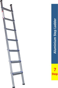 SkyWave Luxury 7 Step Blue Aluminium Step Straight Ladder Aluminium ...
