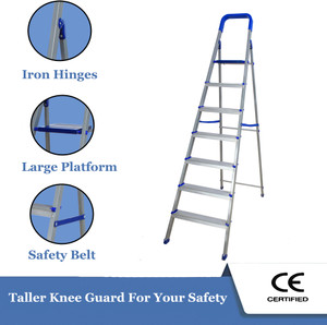 HOMELL Hybrid Aluminium Step -7 Step Powder Coated Side Section ...