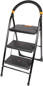 CIPLA PLAST 3 Step Ladder | Steel Heavy Duty Strong | Wide Steps Ladder ...