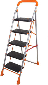 AJAAQI 5 Step Orange Diamond Heavy-Duty Ladder Folding Ladder Made in ...