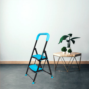 Bathla Ascend 2 Step Heavy Duty Steel Ladder for Home - Blue & Black ...