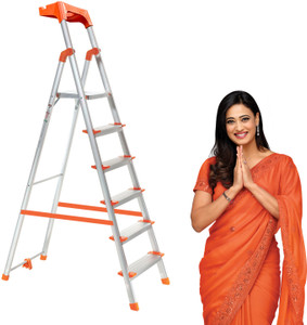 ProHome Apex 6 Steps Anti Slip Shoes Aluminium Ladder Price in India ...