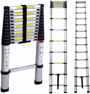 BUCKETLIST Aluminium Telescopic Ladder 14.4 FT/4.4m Extendable ...