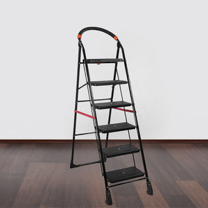 JG COMPANY Milano 6- Step Foldable Heavy Duty Ladder for Home with ...