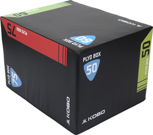 KOBO Polymetric Box 3 in 1 Jumping Exercise 50 cm, 60 cm & 75 cm Jump ...