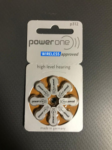 Power one PO-312 hearing aid cell (8 cell) pack of 1 (8 battery ...