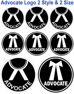ShubhFly 15 cm Advocate Logo Sticker 2 Style (6 Pcs 4x4 Inch & 2 Pcs ...