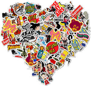 Decor vibe 365.62 cm Hype Streetwear Stickers Pack for Kids Journaling ...