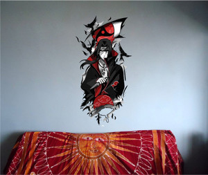 WallWonders 30 cm Artistic Impression " Itachi Uchiha " Multi color ...