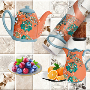 BDM Wallpaper Sticker Vinyl Floral & Botanical Multicolor Wallpaper ...