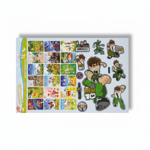 JANTA PUSTAKK 10 cm Ben 10 & Cartoon Bubble Stickers for Kids | Puffy ...