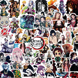 Madlyycrafted 3 inch Demon Slayer Anime Vinyl Stickers For Laptops ...