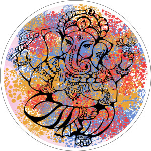SAI DESIGNS 50 cm ganesha wall stickergod _bhagwan ji wall sticker ...