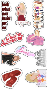 PHONE ANTICS 3.81 cm Taylor Swift Themed Stickers | DIY Decoration ...