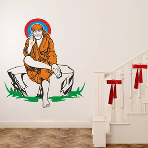 DecalsArt 45 cm Shirdi Sai Baba Wall Sticker – Blessings Vinyl Wall ...