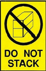 BlackDreams 12 cm Do not Stack with Big Logo Stickers/Labels, 3x5 inch ...