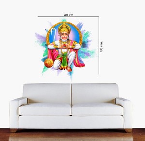 Decoration Stickers 1 cm hanuman ji wall stickergod _bhagwan ji wall ...