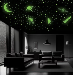 WALLWIND 4 cm Fluorescent Night Glow Wall Stickers for kids room décor ...