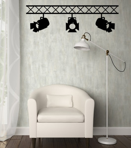 Sticker Hub 34 cm Lights, Camera Action Wall Sticker ( PVC Vinyl, 34 X ...