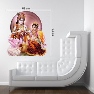 Decoration Stickers 69 cm radha krishna sticker god _bhagwan ji wall ...