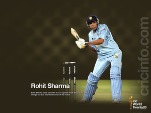 Online Collection 30.48 cm Rohit Sharma Sticker Poster, cricketer ...