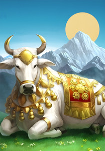 WallVibe 42 cm Nandi Sticker for Wall | Nandi Vahana Poster for Home ...