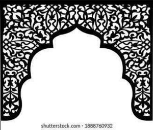 sticker bazzar 54 cm temple stencil pattern design Removable Sticker ...