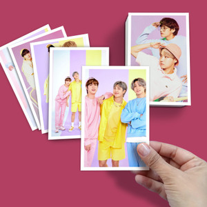BTS Festa 2021 White Border Photo cards Glossy Laminated ( Set of 8 ...