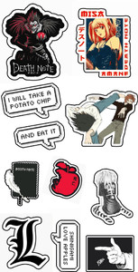 PHONE ANTICS 3.81 cm Death Note Themed Stickers | DIY Decoration | For ...