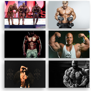 DK RAM 30.48 cm Bodybuilders Motivational Posters For Gym Room Wall ...