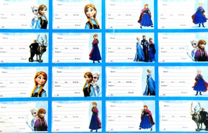 Super Easy 7.5 cm 320pcs Frozen Girls Design Name Slip Note Books ...