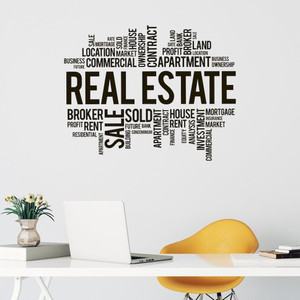 Xskin 27 cm Real Estate Agency Wall Sticker PVC Vinyl Self Adhesive ...