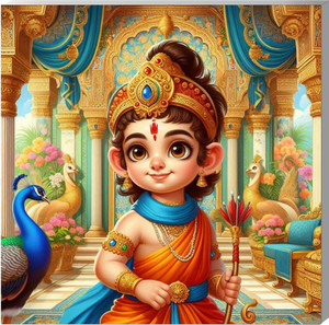 Ordershock 8 inch Little Rama With Peacock Wall Sunboard Poster For ...