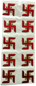 Lakhdatar Mall 8.89 cm Swastik Sticker for Door Entrance Wall ...