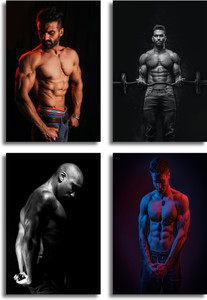 PRINTHUBS 30.48 cm Bodybuilder Motivational Poster For Room Gym Wall ...