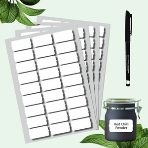 Teko Craft 6 cm Kitchen Jar Labels Stickers for Mason Jars Glass ...