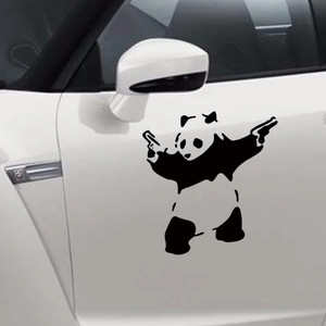 SnappyVinyl 10 cm Free shipping Panda Car Stickers Self Adhesive ...