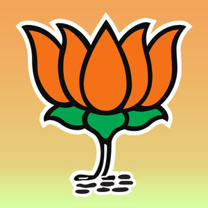 Deep Print Mart 5 inch BJP Logo Sticker, Decal for Home, Car or Bike ...