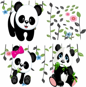 Krishna Sticker 60 cm Animals Panda Cartoon Switchboard Sticker For ...