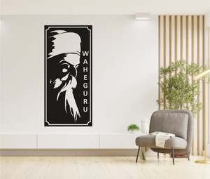 Mini Cards & Decor Items 120 cm Waheguru Nanak Ji Sikh Wall Sticker or ...