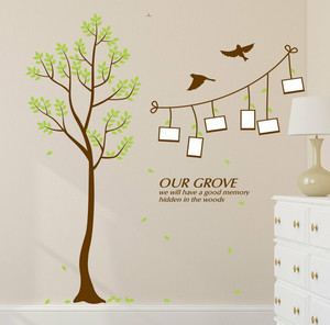 creativeNdecor 60 cm TREE WITH MOTIVATIONAL QUOTES Self Adhesive ...