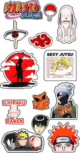 PHONE ANTICS 3.81 cm Naruto Themed Stickers | DIY Decoration | For ...