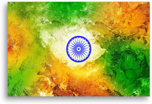 PRINTHUBS 30.48 cm Indian Flag Tiranga Posters For Room Home office ...