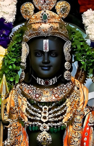 Online Collection 18 inch Lord Ram Mandir Ayodhya Ram Lalla Sticker ...