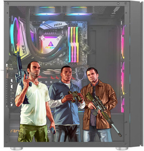 Techfit 40.64 cm Vinyl Wall Sticker Skin Decal for PC Case Gaming ...