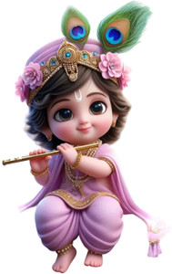 Krishna Sticker 60 cm Baby Krishna Lord Krishna God Krishna Wall ...