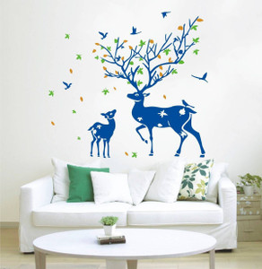 Flipkart SmartBuy 97 cm Wall Decals ' Mom And Little Deer ' Self ...