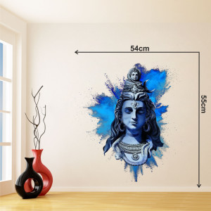 Decoration Stickers 1 cm shiva wall stickergod _bhagwan ji wall sticker ...