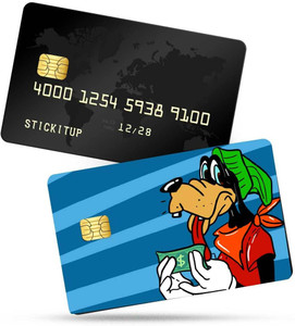 STICK IT UP 3.61 inch Dog With Dollar Note Credit Card Skin Sticker for ...